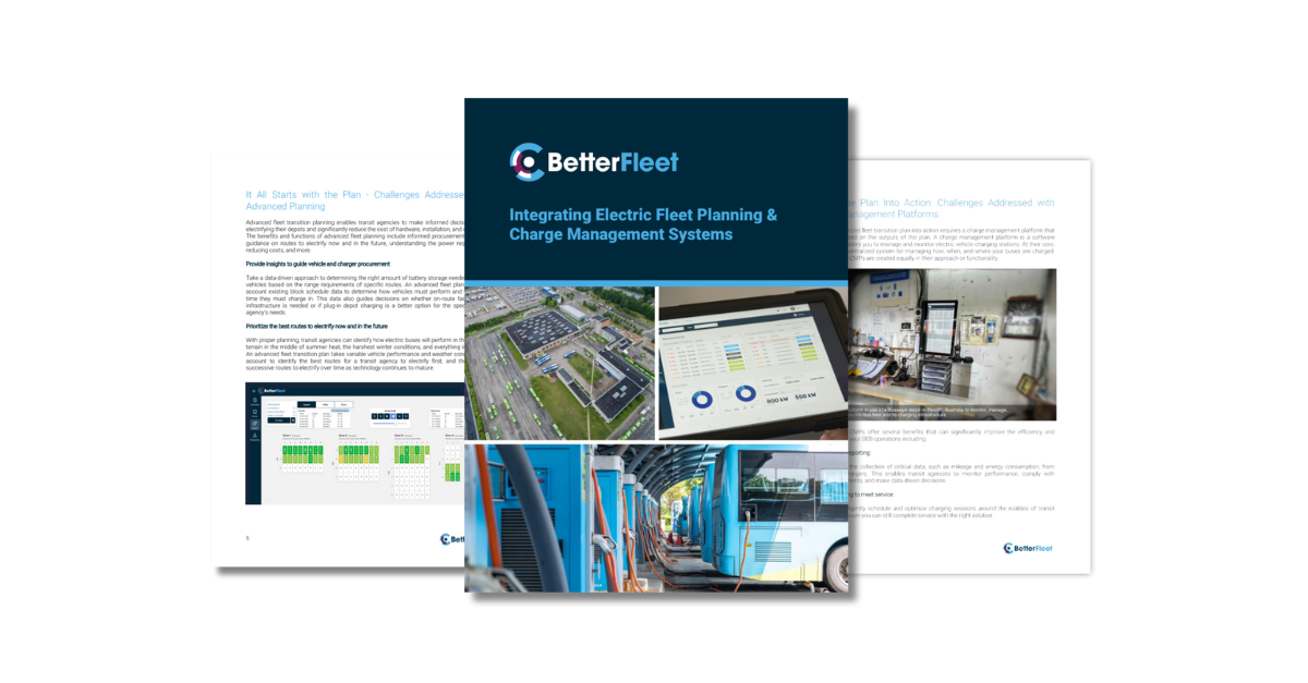 Integrating Electric Fleet Planning & Charge Management Systems
